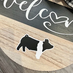 Welcome Door Sign, Barn Sign, Show Animals, Livestock Show Sign, Fair ...