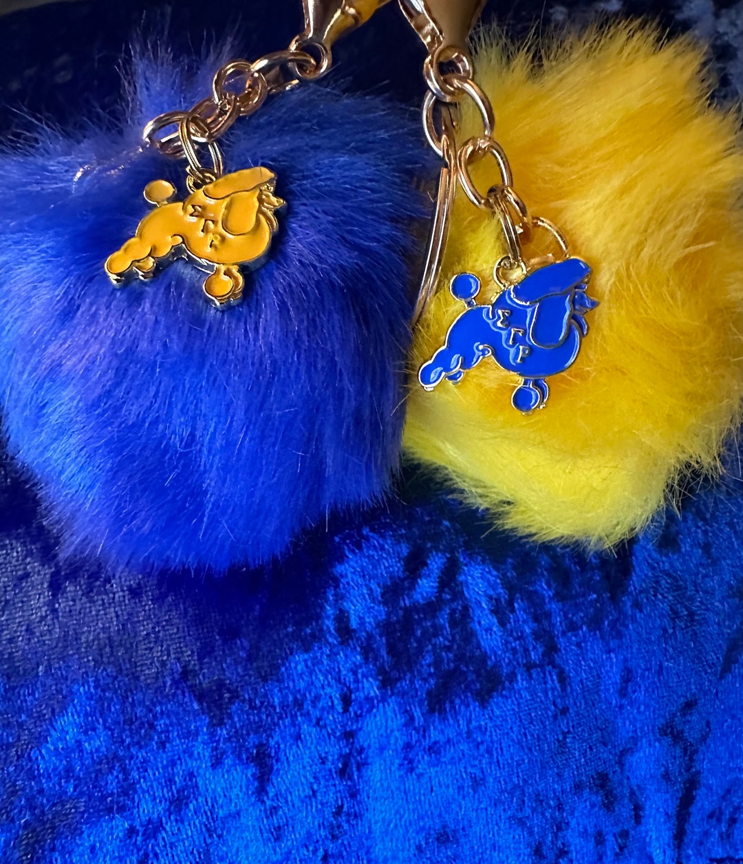 Puffy Poodle Keychain - Etsy