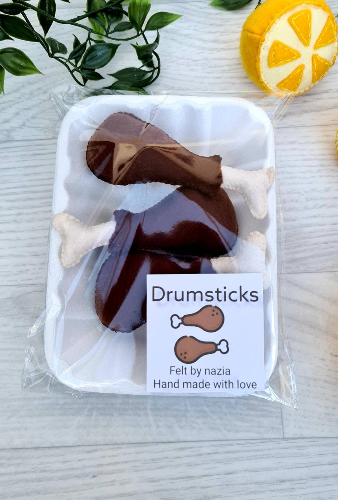 Felt Play Food Felt Play Meat Felt Salmon Felt Steak | Etsy UK