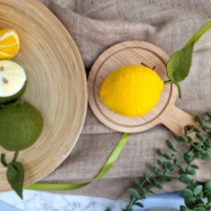 Loose Felt Lemon Play Food Pretend Kitchen Kitchen Decor Toy Lemons - Etsy