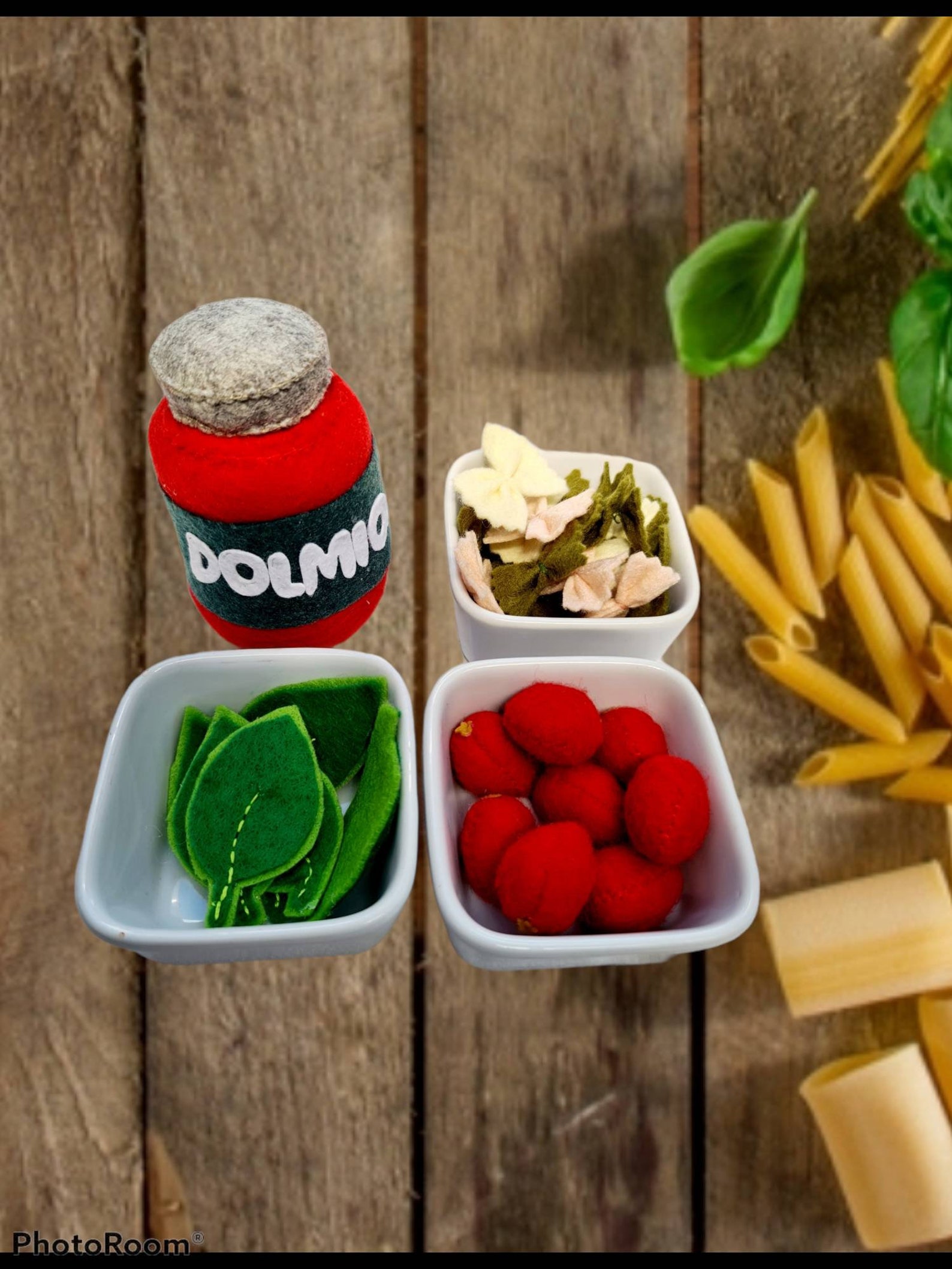 Play Pasta Salad Butterfly Pasta Pick and Mix Felt Food - Etsy UK