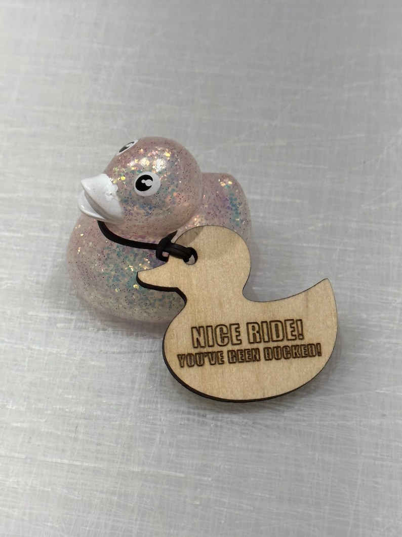 Bulk 75 Custom Duck Duck Tags With Rubber Bands Perfect for - Etsy