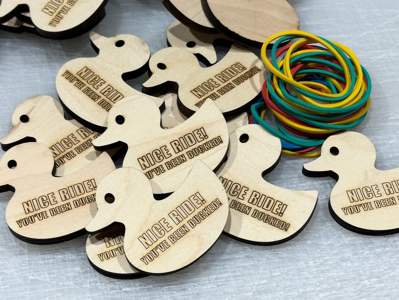 You've Been Ducked Custom Wood Duck Tags. With or Without - Etsy