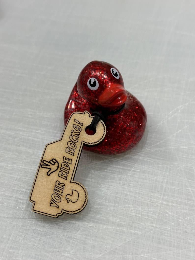 Bulk 75 Custom Duck Duck Tags With Rubber Bands Perfect for - Etsy