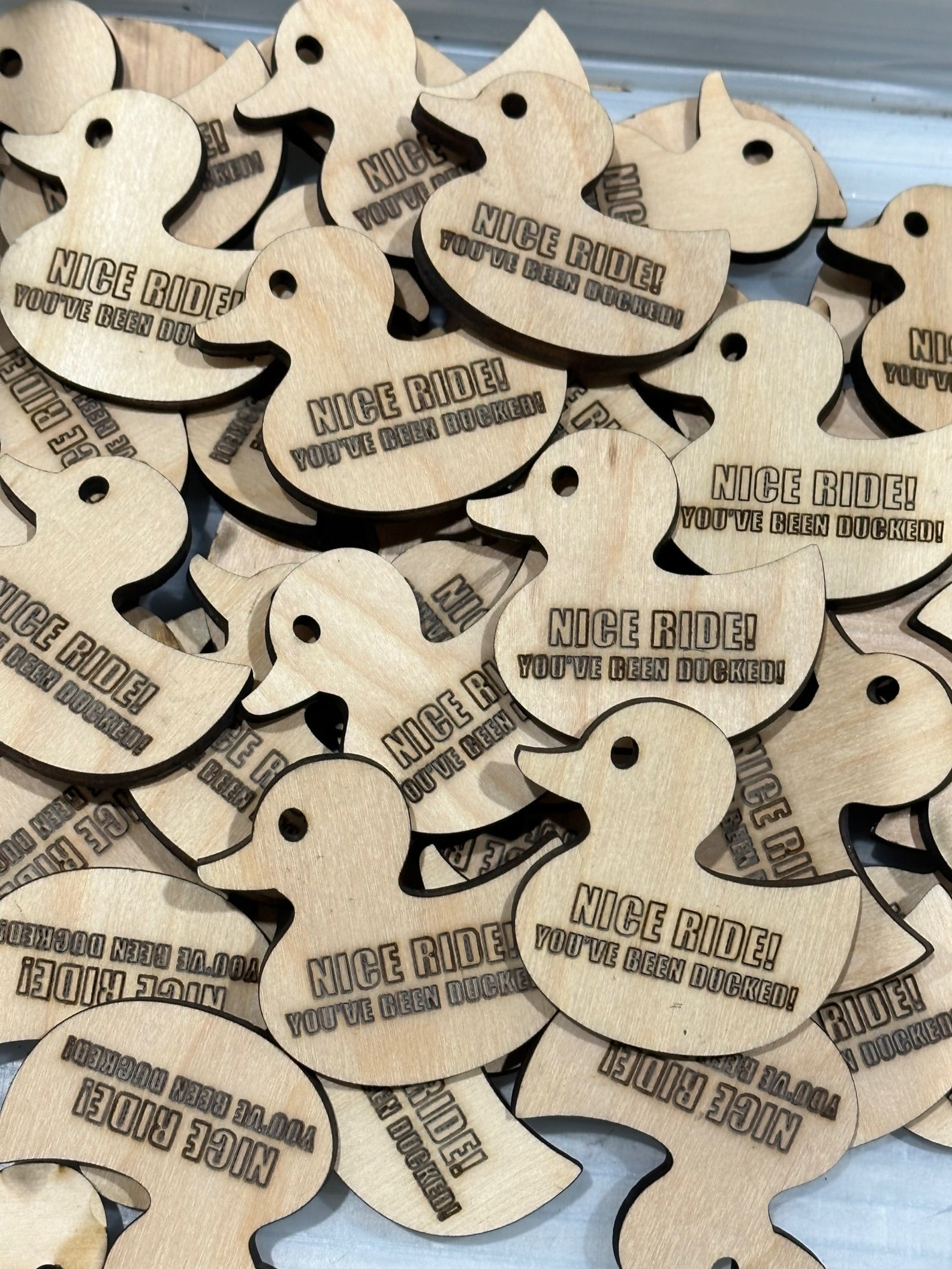 Bulk 75 Custom Duck Duck Tags With Rubber Bands Perfect for - Etsy