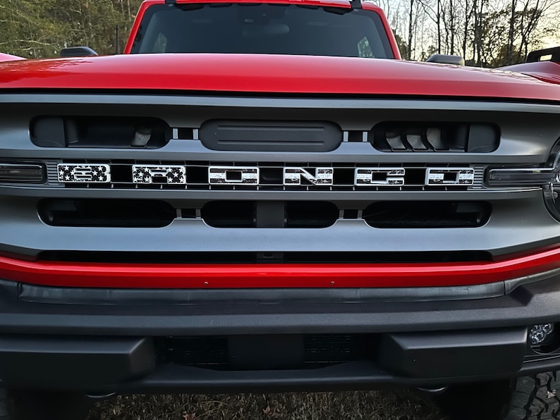 Bronco Vinyl Grille Letters Overlay Fits: 2021 Ford Bronco - Etsy