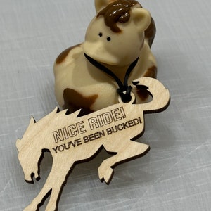 Bucked Bronco Duck Tags Available With Horse Ducks. Perfect for Buckin ...