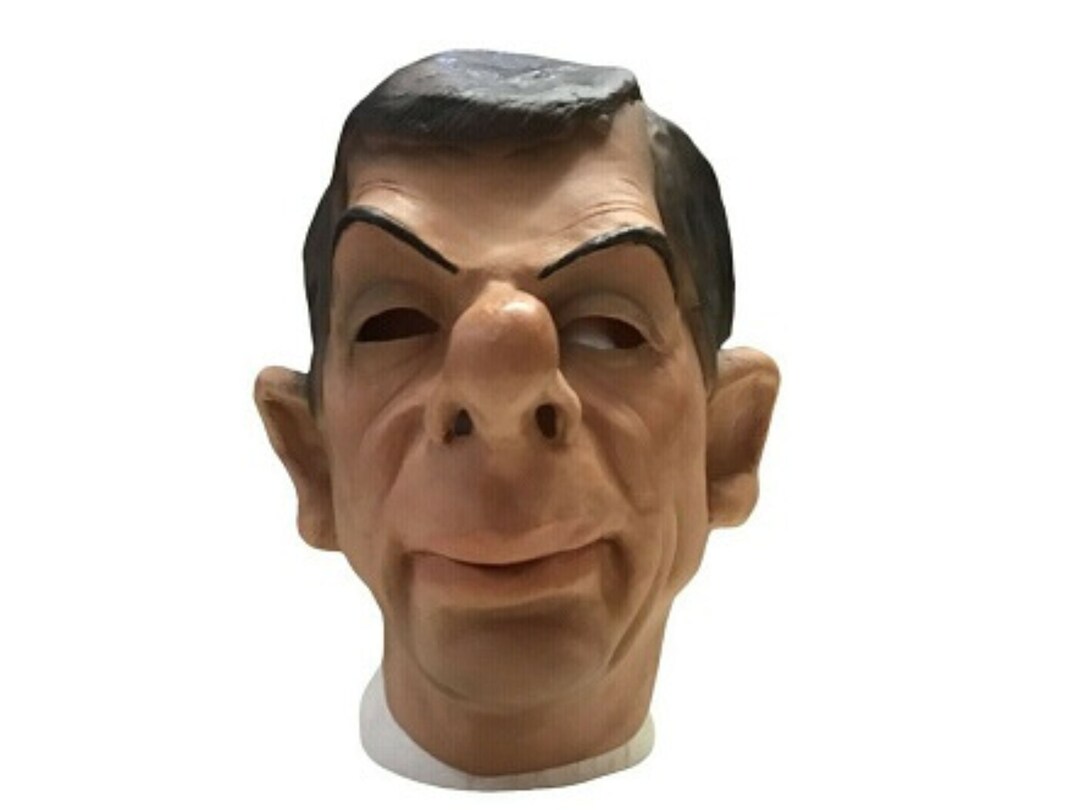 Rowan Atkinson Caricature Full Face Mask , Realistic Mr Bean Foam Latex ...