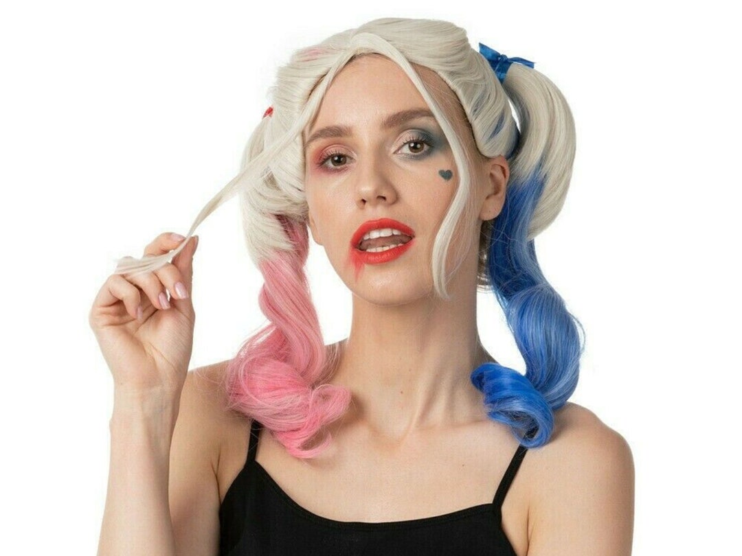 Harley Quinn Wig , Harley Quinn Blonde Wig , Deluxe Harley Quinn Womens ...