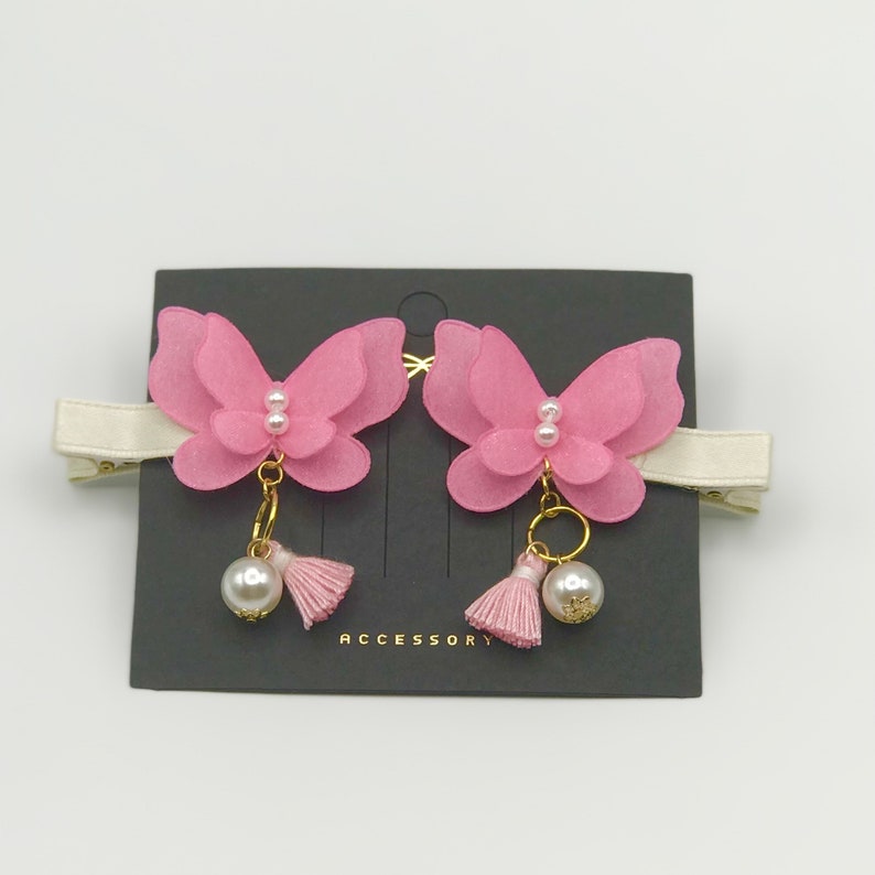 Korean Traditional Hanbok Butterfly Hair Clips (1 Set - 2 Pieces) - Etsy