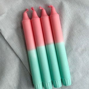 Dip Dye Candle / Dip Dye Candle Neon / Hand-dipped Candles / 200 Mm ...