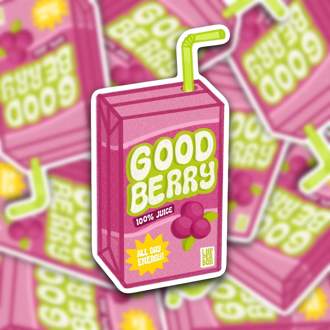 Goodberry Juice Box Vinyl Sticker | Cute D&D Sticker | TTRPG Vinyl ...
