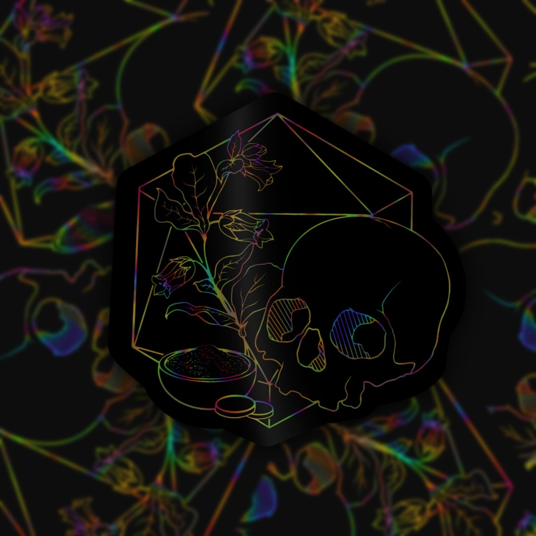 Holographic Spell Stickers Dnd Stickers TTRPG Stickers - Etsy