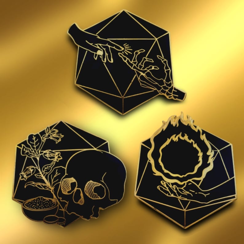 Spell Inspired Enamel Pins DND Pins TTRPG Pins - Etsy