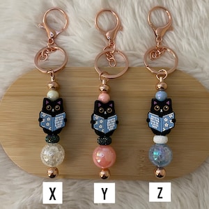 Cat Lover Keychain, Cat Mom Keychain, Live Love Meow Keychain, Cat ...