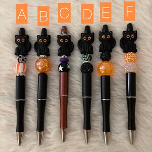 Halloween Black Cat Beaded Pen - Etsy