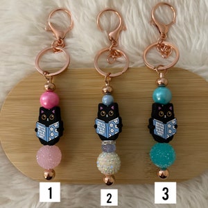 Cat Lover Keychain, Cat Mom Keychain, Live Love Meow Keychain, Cat ...