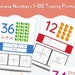 Chinese Numbers 1-100 Tracing and Counting Flashcards for Preschool ...