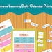 Chinese Learning Visual Calendar for Kids Printable Chinese for Kids ...