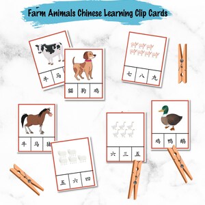 Farm Animal Chinese Learning Busy Book for Preschool, Pre-k, K, Home ...