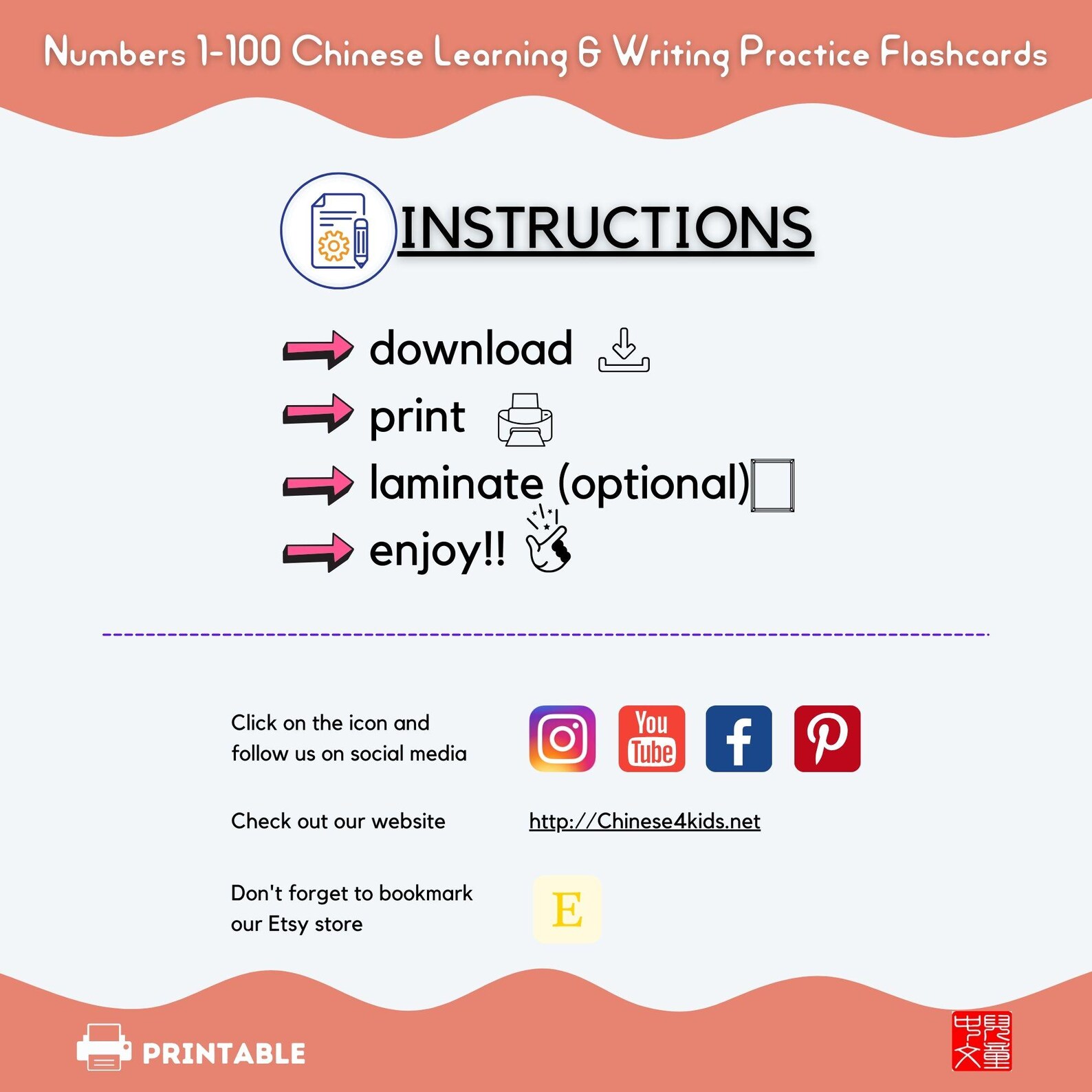 Chinese Numbers 1-100 Tracing and Counting Flashcards for Preschool ...