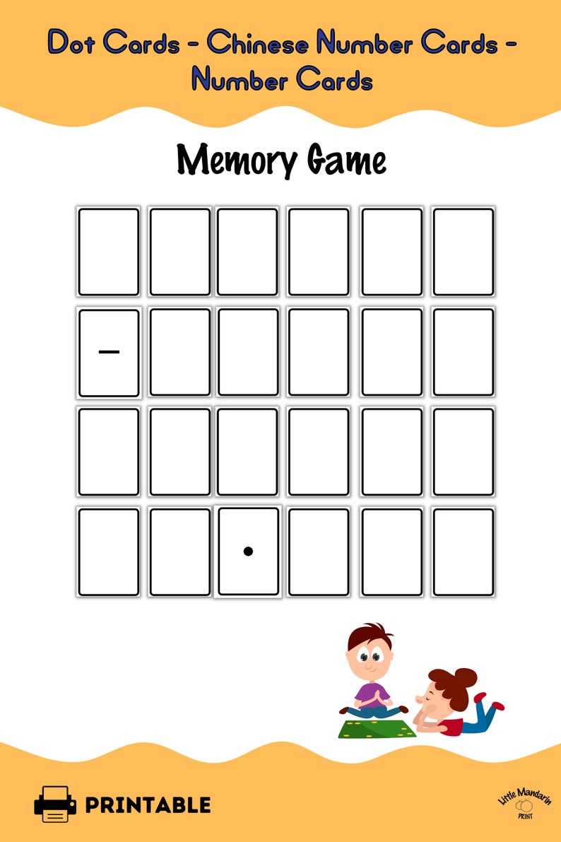 Dot Number Chinese Character Flashcards for Kids Preschool, Pre-k ...
