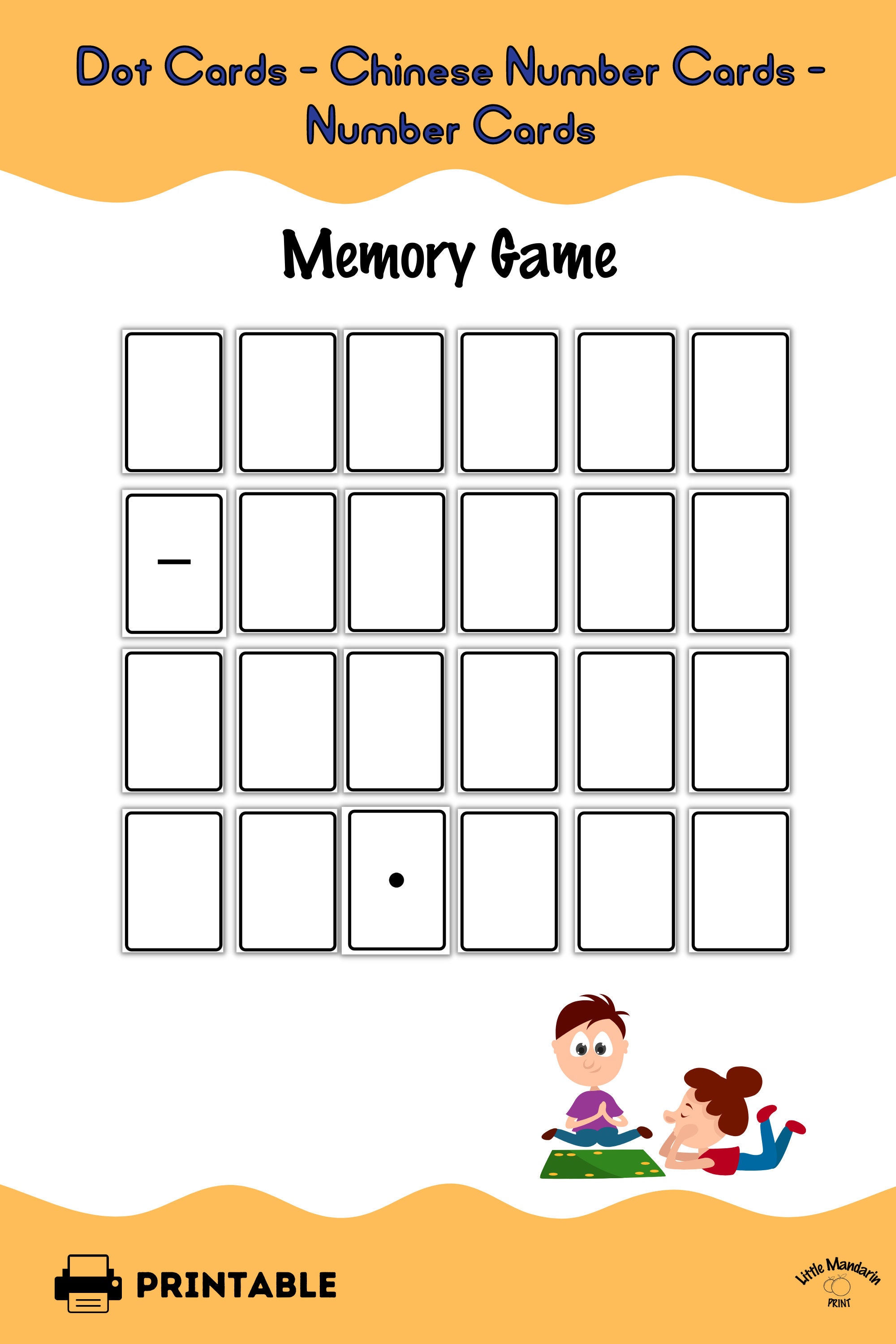 Dot Number Chinese Character Flashcards for Kids Preschool, Pre-k ...