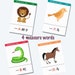 Measure Words for Animals Chinese Learning Flashcards for Kids • Print ...