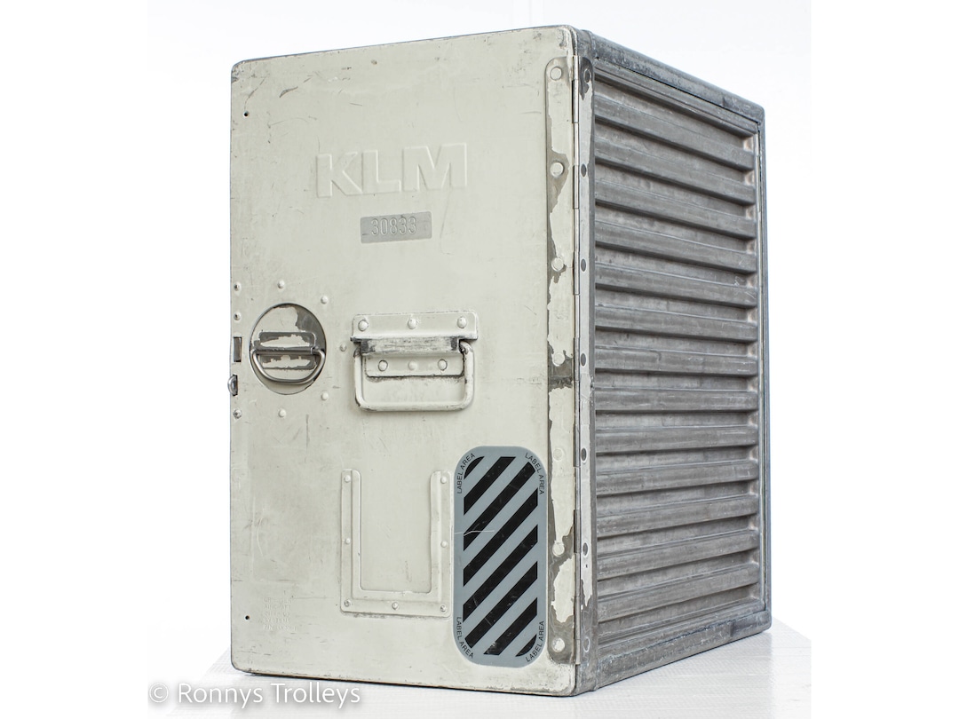 KLM Aluminium Airline CONTAINER - Kssu-kombuis - Voedselcontainer ...