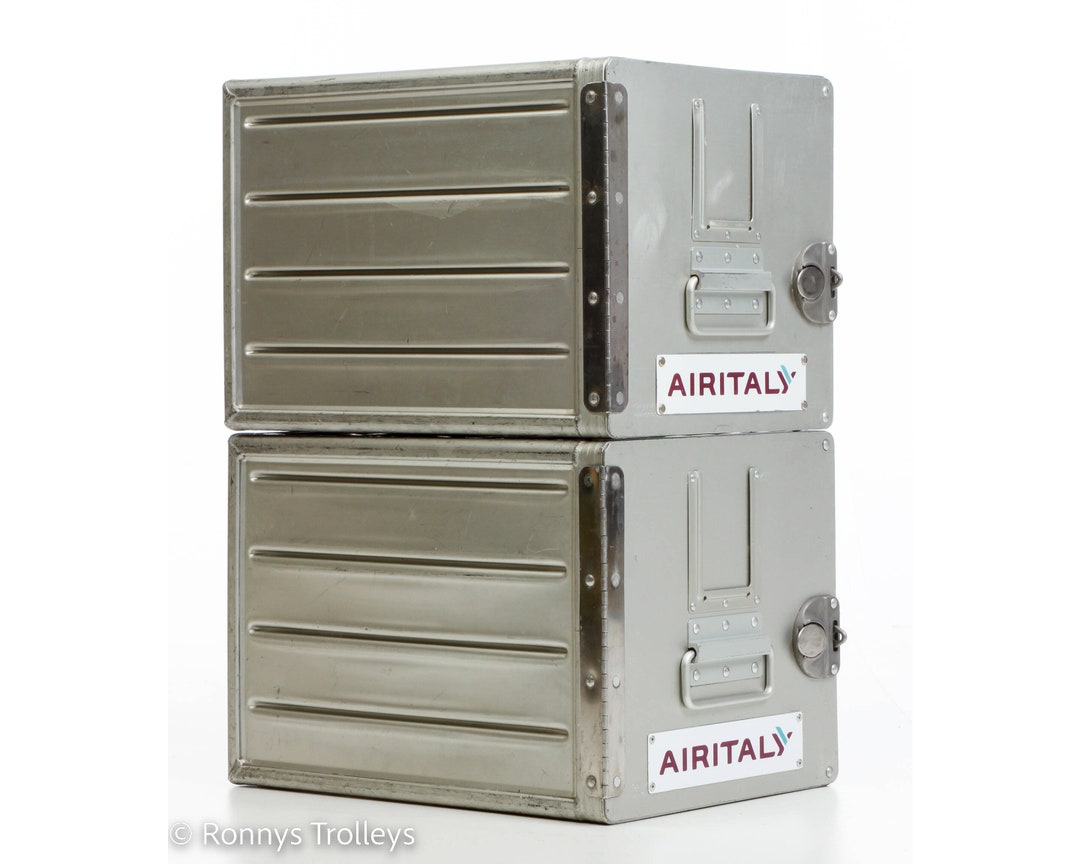 2 Korita Air Italy Airplane or Airline Storage CONTAINERS. Industrial ...