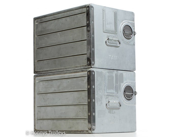 2 TAM Portugal Air Storage Containers. Industrial Metal Cabinet ...