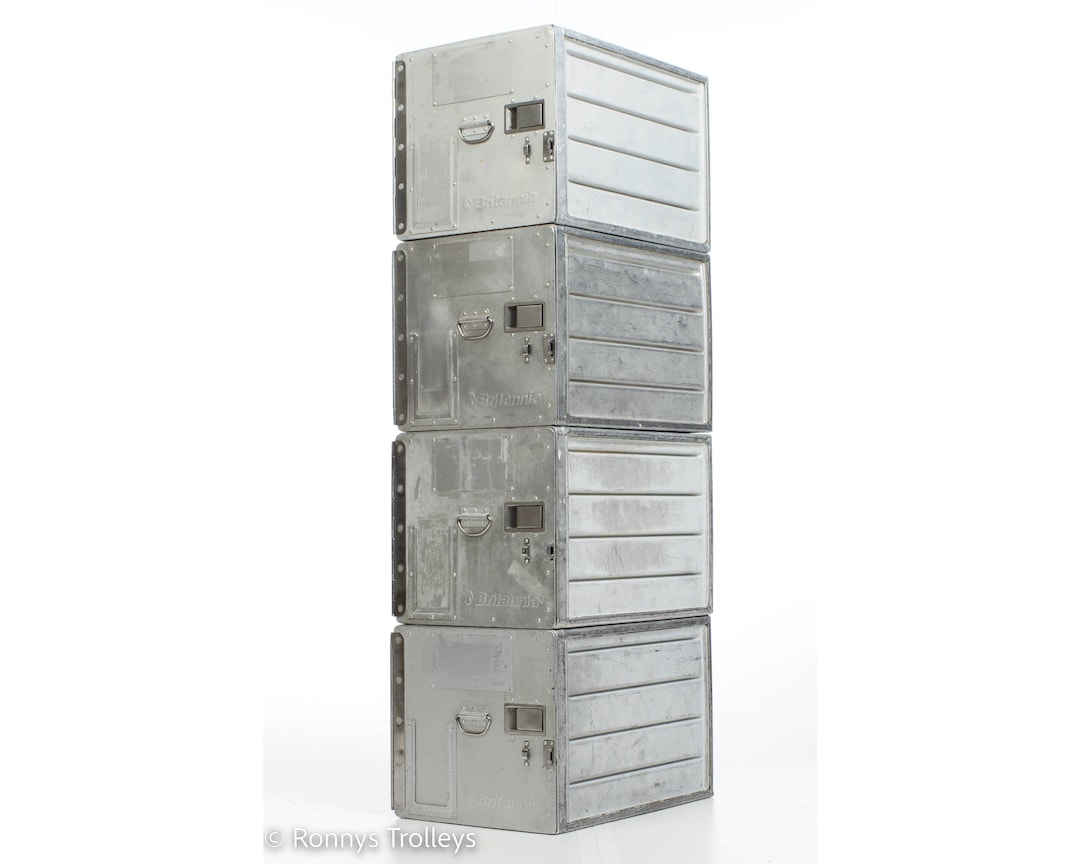 4 Britannia Airplane or Airline Storage Containers. Industrial ...