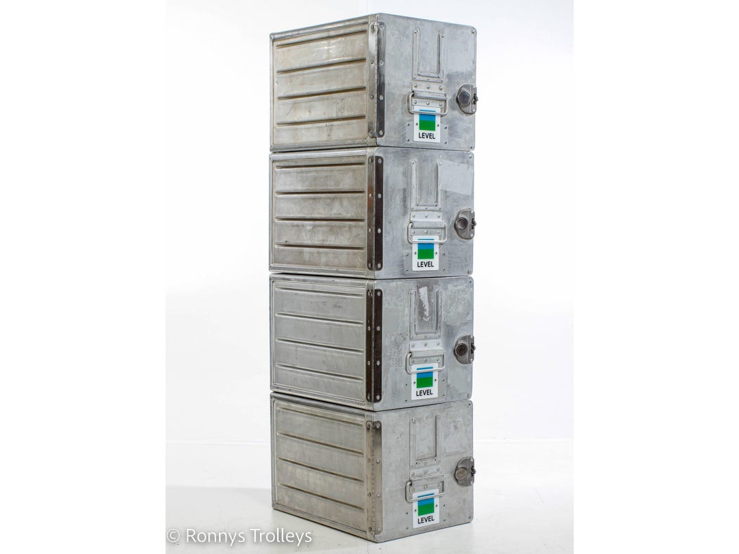 4 Airplane or Airline Storage Containers Used by Level. Industrial ...