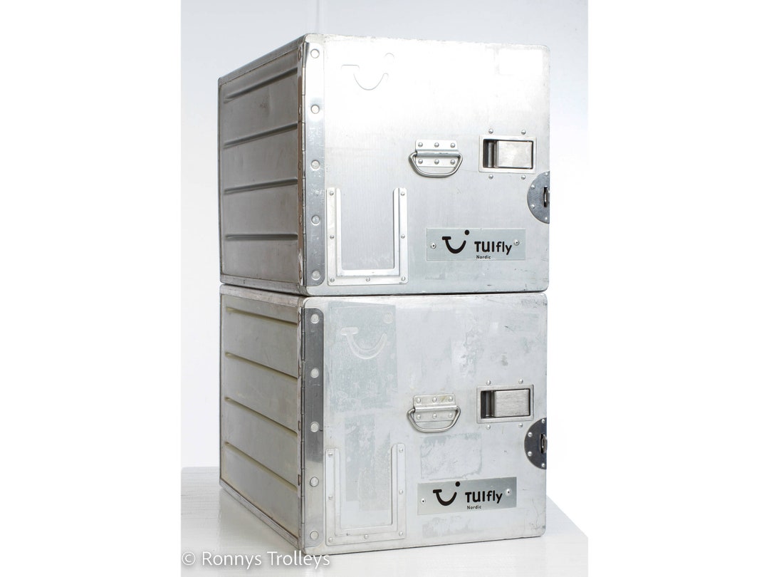 2 Tui Fly Airplane or Airline Storage Containers. INDUSTRIAL Aluminium ...