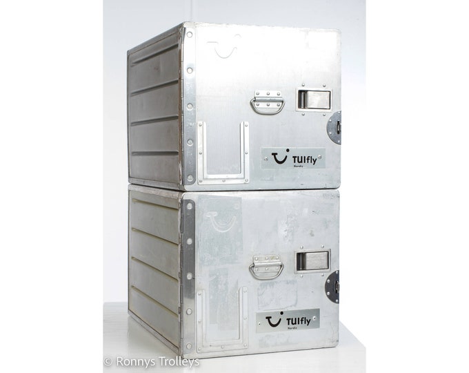 2 Tui Fly Airplane or Airline Storage Containers. INDUSTRIAL Aluminium ...
