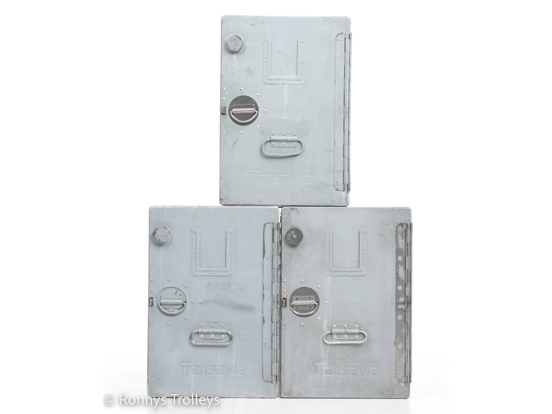 3 TRANSAVIA Aluminium Airline Containers KSSU Containers Kitchen ...