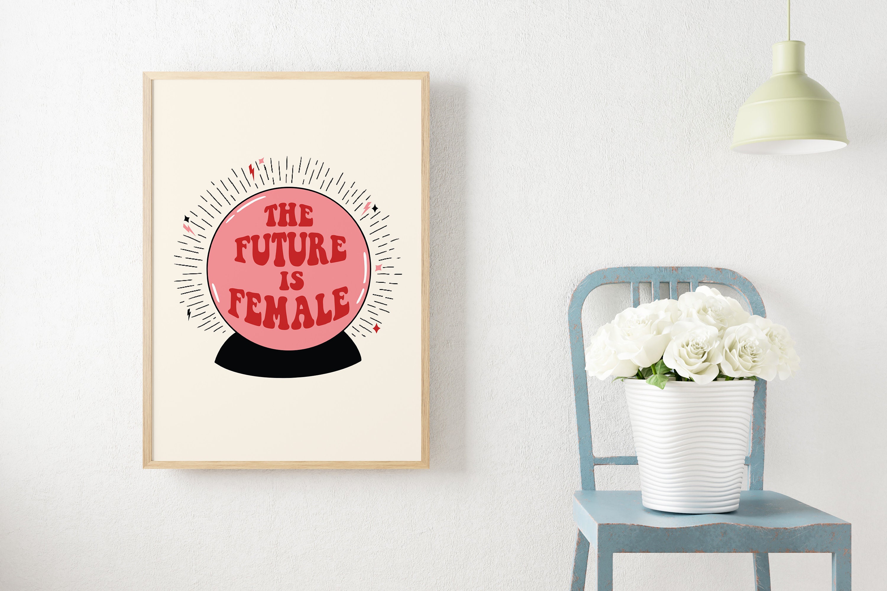 The Future is Female | Feminist Art Print | Girl Power | Girl Gang ...