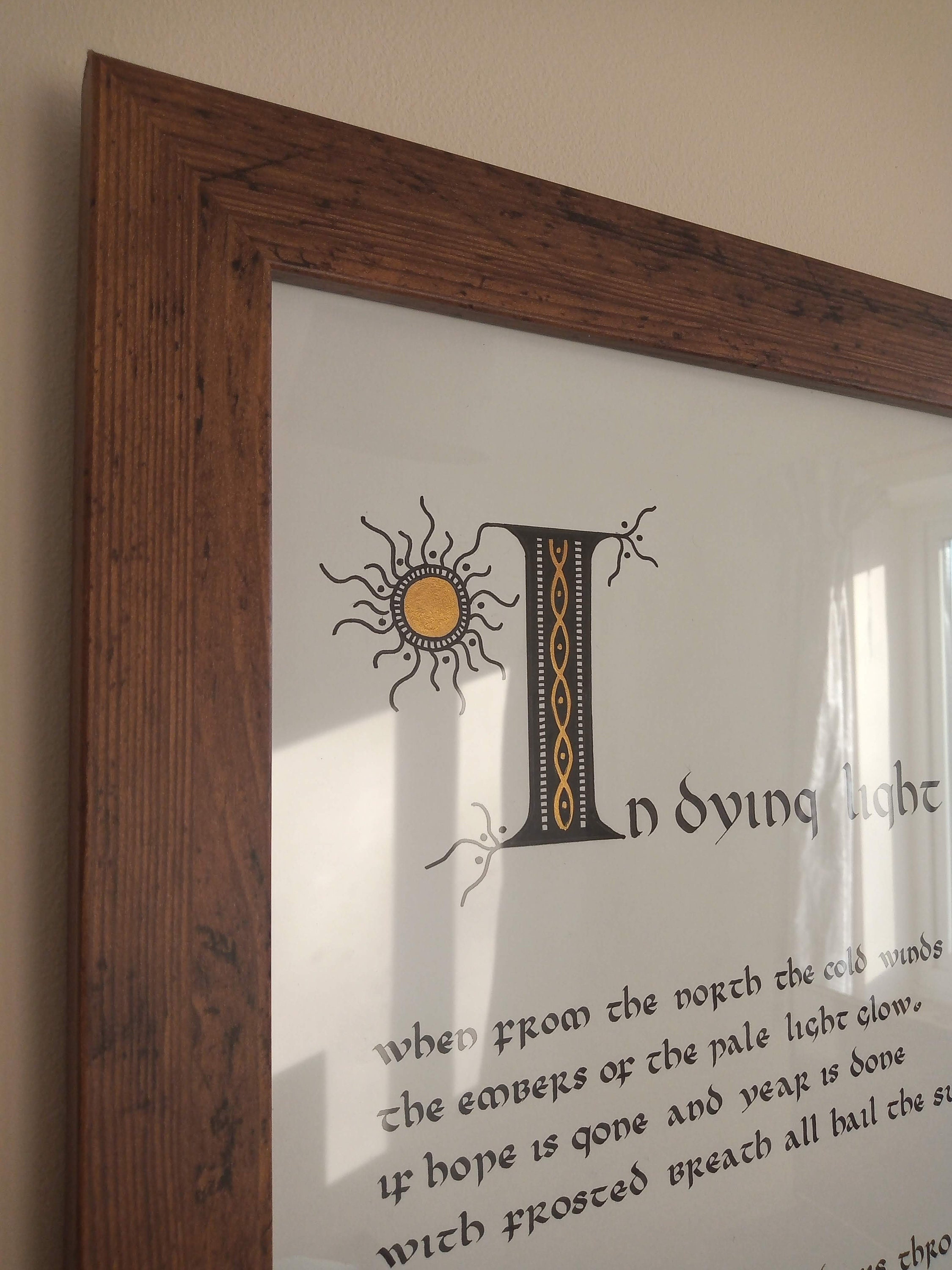 A3 Custom Calligraphy Poem, Custom Letter, Custom Quotation, Decorative ...