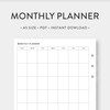 A5, Daily Planner Printable, Grid Notes Day on One Page Undated Simple ...