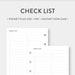 Pocket Plus, Check List Printable Blank to Do List Template Task ...