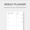 Personal, Daily Planner Printable Fillable , Editable Day on One Page ...