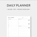 A6, Daily Planner Printable | Fillable , Editable | Day on One Page ...