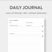 A5 Daily Planner Printable Grid Notes Day on One Page - Etsy