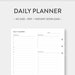 A5, Daily Planner Printable | Fillable , Editable | Day on One Page ...