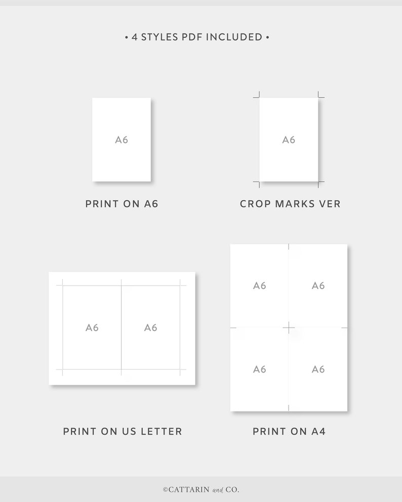 A6 Minimalist Monthly Planner Printable Calendar Month on - Etsy