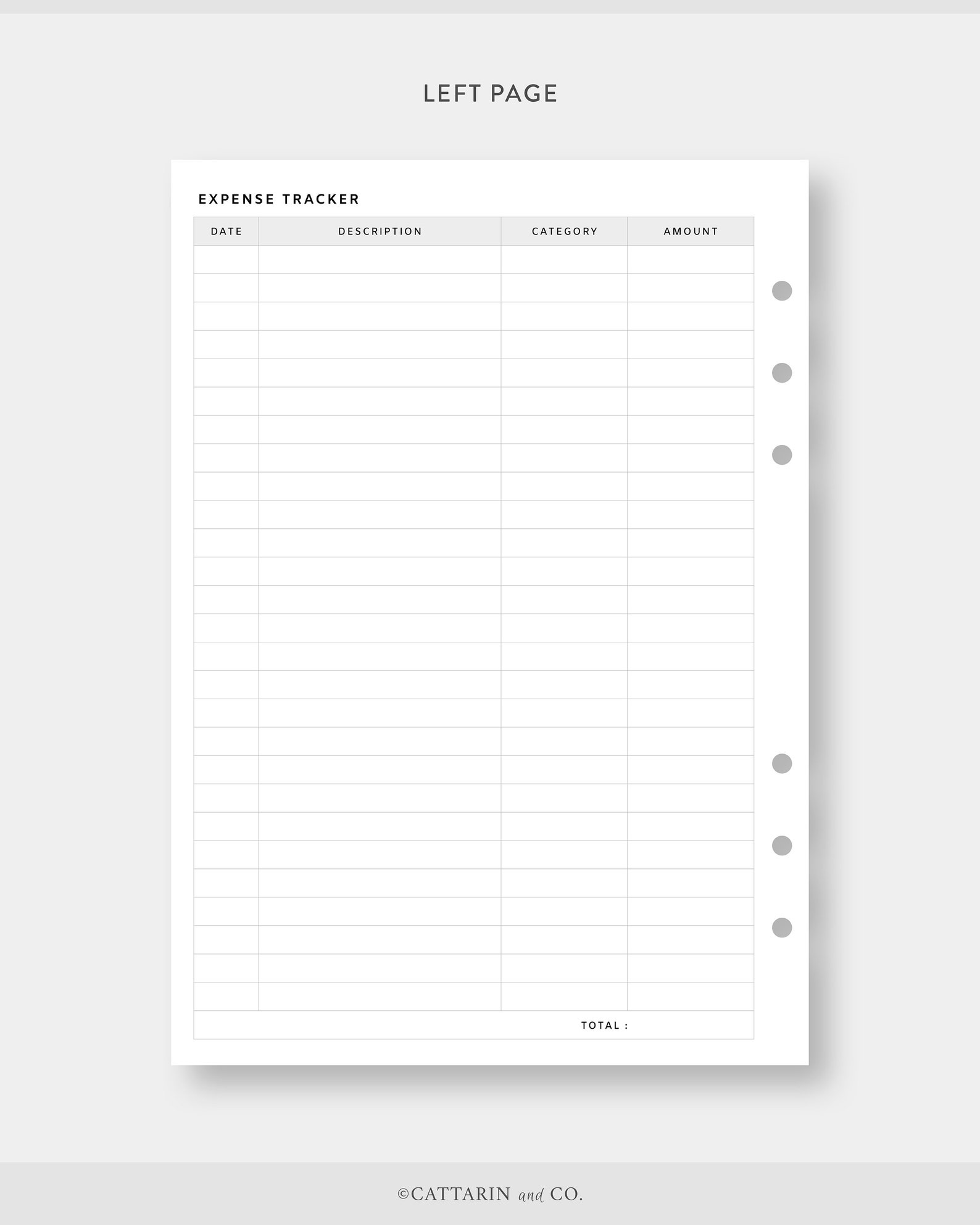 A5, Expense Tracker Printable Spending Log, Purchase Recorder, Spending ...