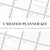 Minimalist Planner Dashboard Inserts: Half Letter Discbound (PDF) - Etsy