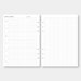 A5, Undated Weekly Planner Grid Paper Week on Two Pages WO2P 5x5 Graph ...