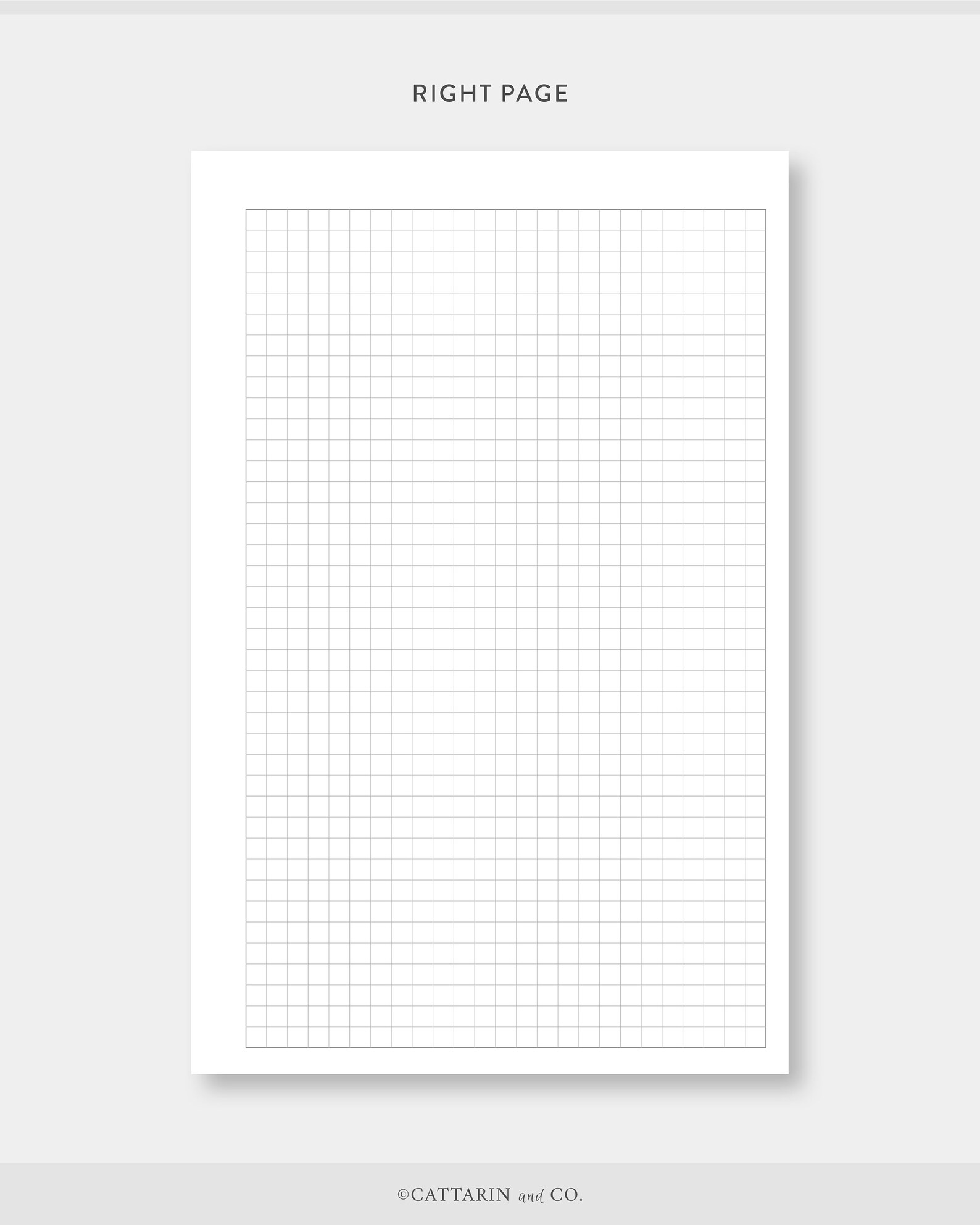 Half Letter Undated Weekly Planner Grid Paper Week on Two - Etsy