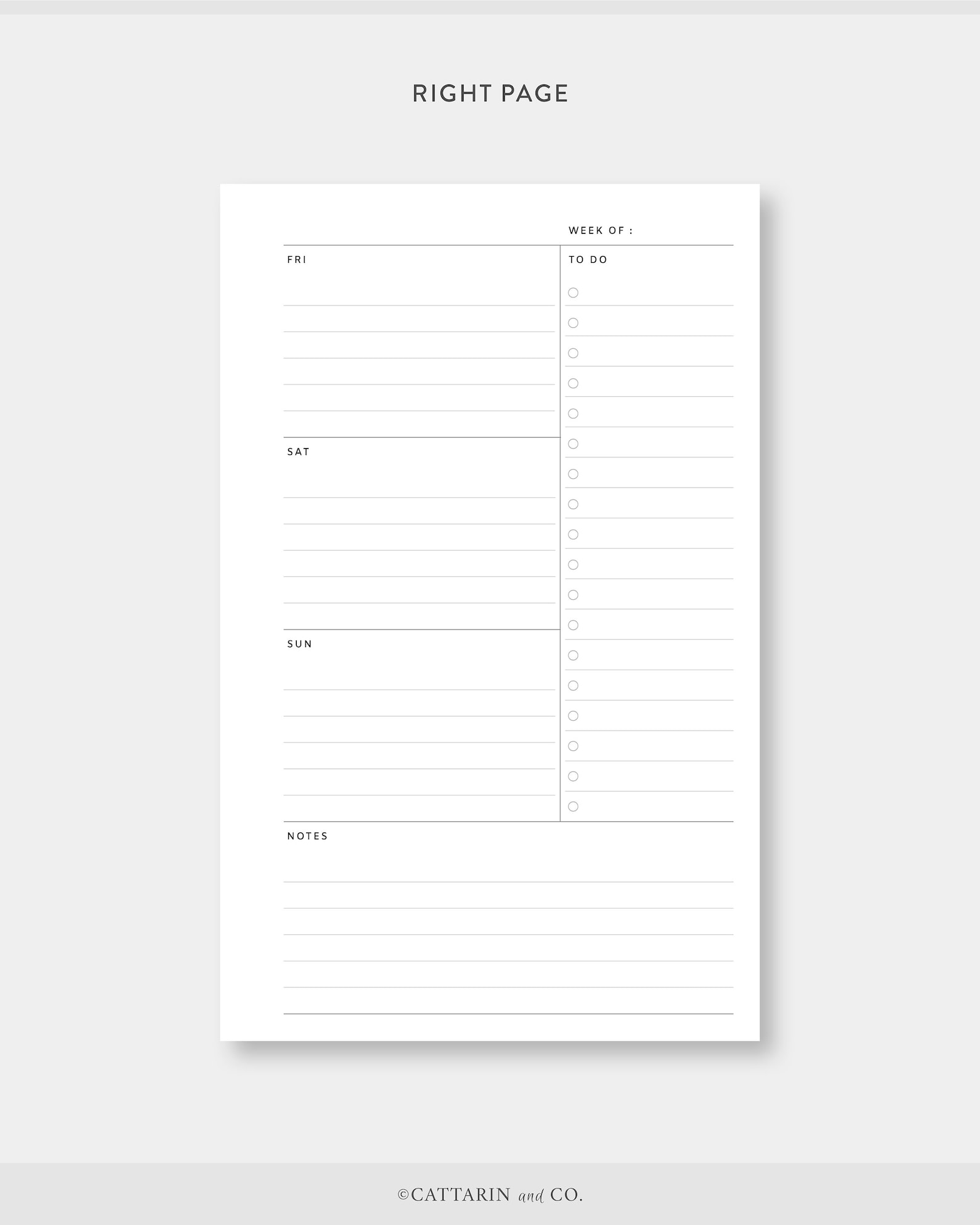 FC Compact, Weekly Planner Printable Week on Two Pages Effective to Do ...